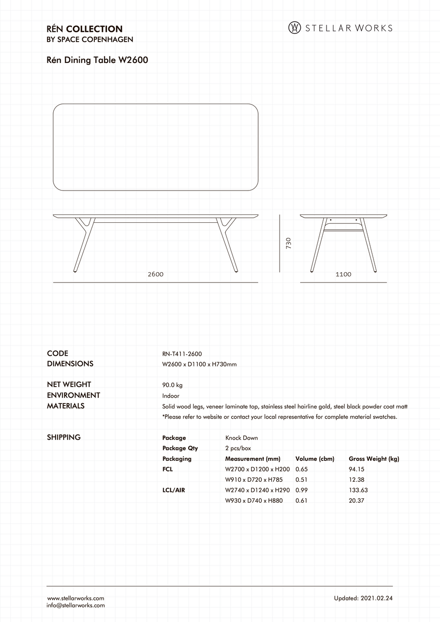 Ren Dining Table – Stellar Works